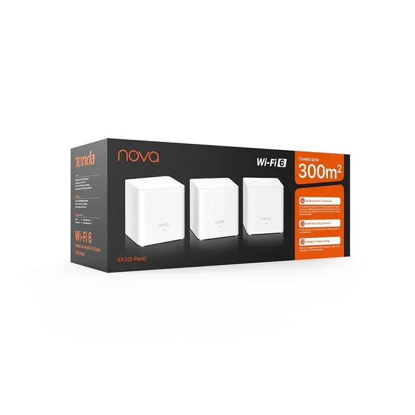 Nova MX3 3-Pack AX1500 Whole Home Mesh Wi-Fi 6 System 1201 Mbps Mesh R ...
